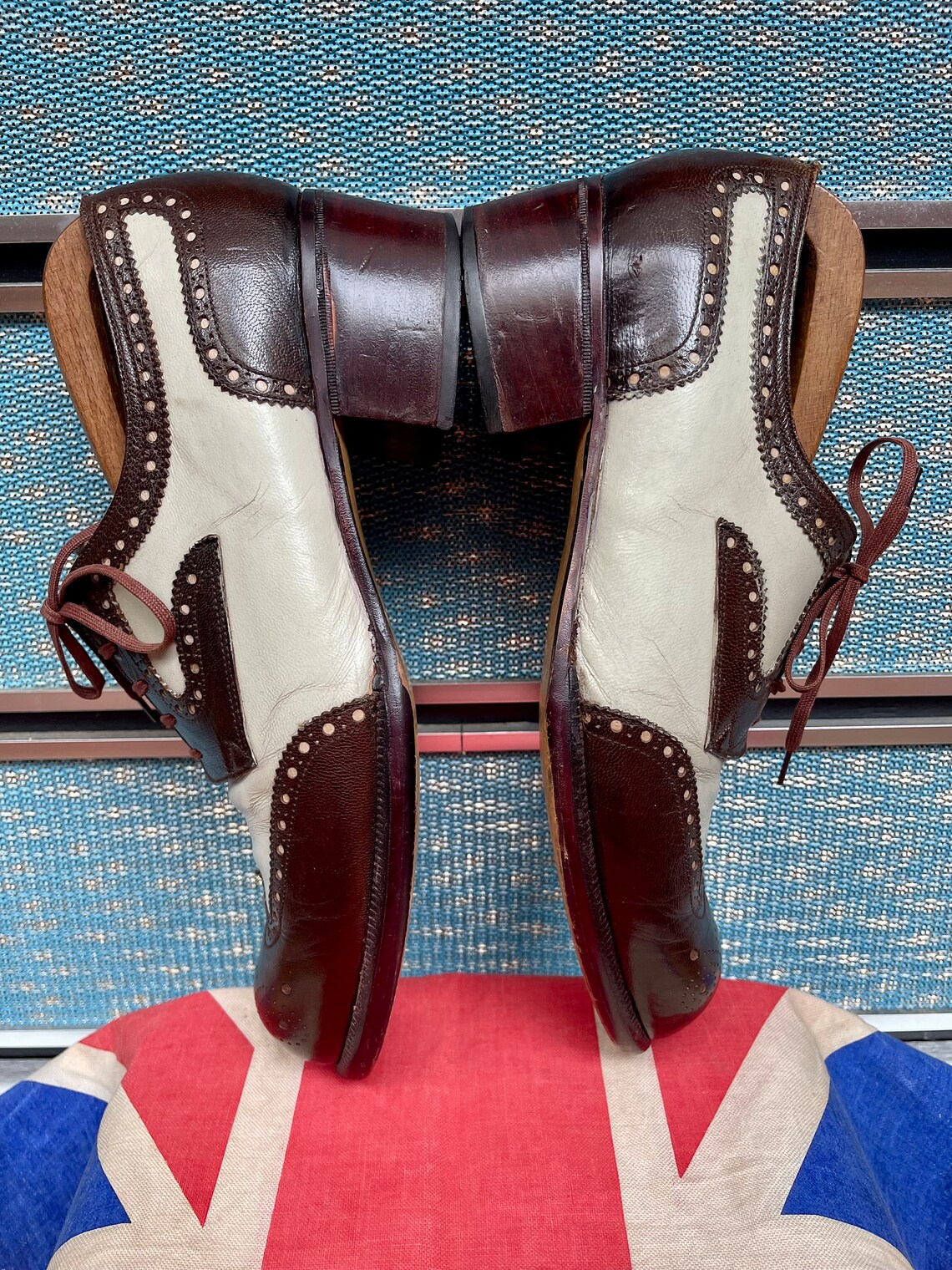 Amazing Vintage 1970s Antonio Fluxa Slight Platform Town White Leather ...