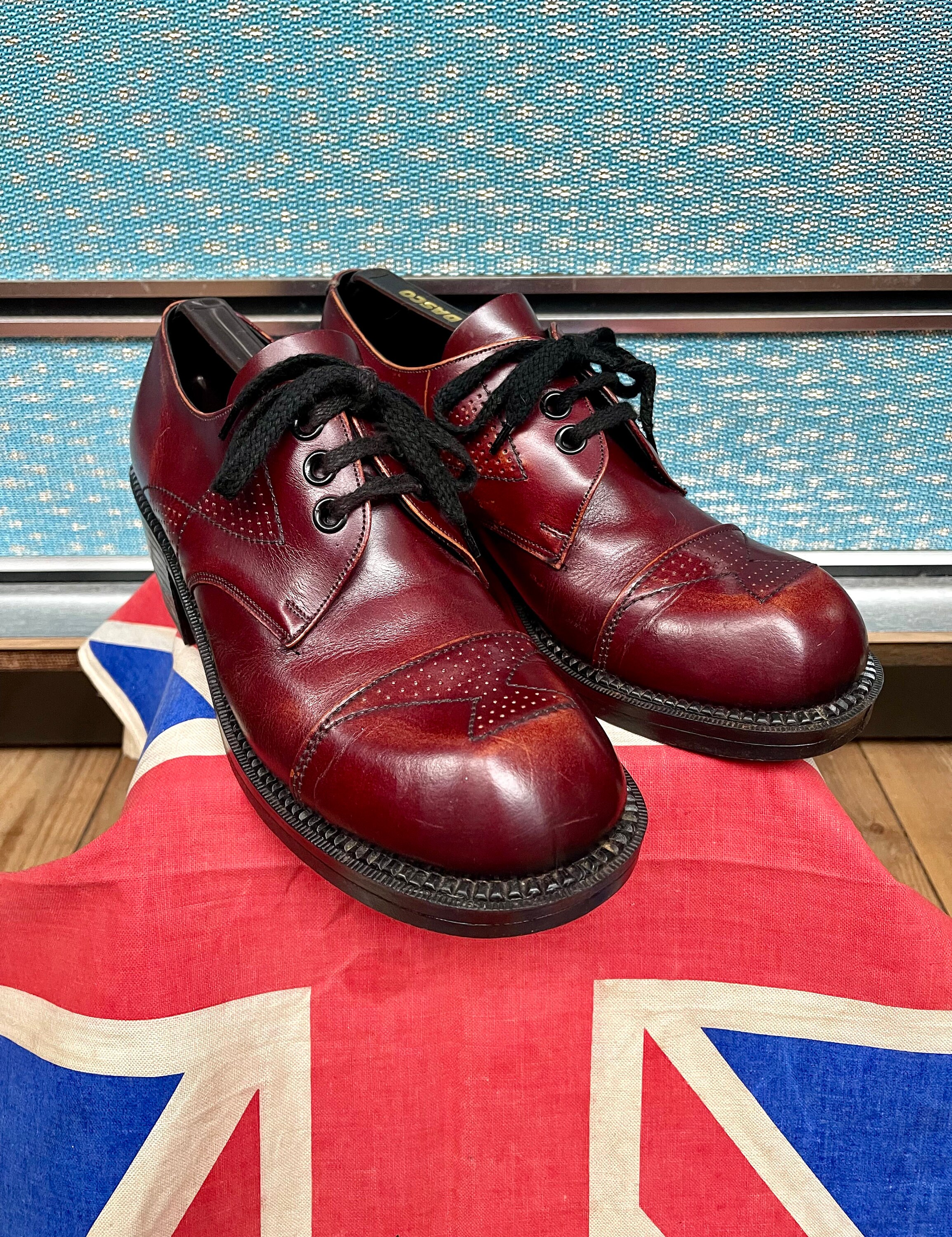 Fab Vintage 1970s 70’s Cherry Red Oxblood Glam Rock Suedehead Northern ...