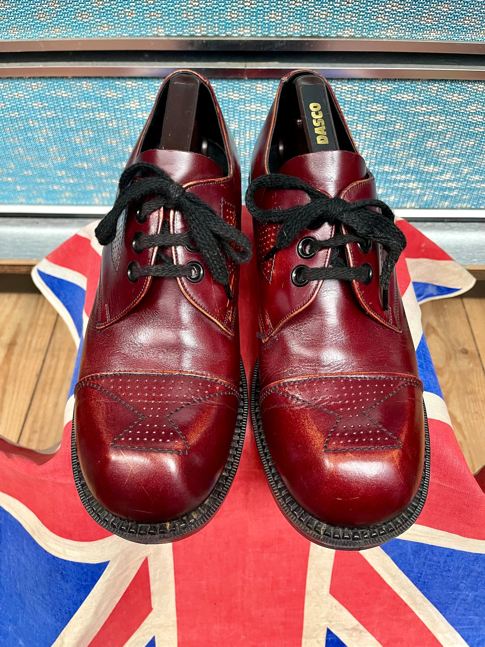 Fab Vintage 1970s 70’s Cherry Red Oxblood Glam Rock Suedehead Northern ...