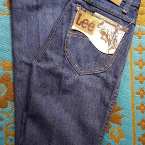Vintage Deadstock Late 1970s Early 80's BNOS Dark Blue Drain Pipe Slim ...