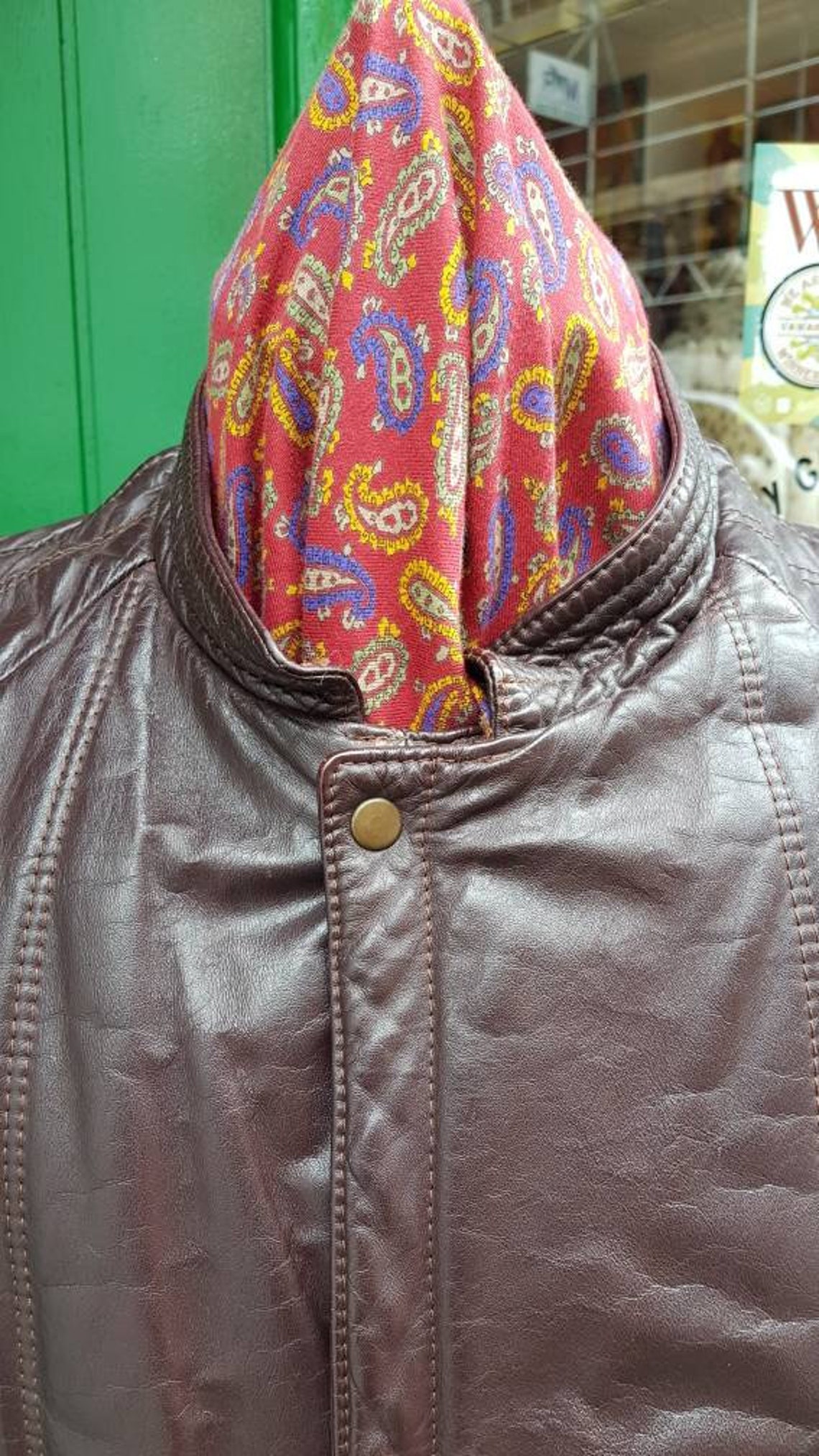 Vintage 1970s 80's Toff London Brown Crinkled Leather - Etsy