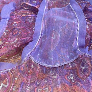 Vintage Mid to Late 1960s 60’s Pippa Dee Purple Lilac Paisley Short ...