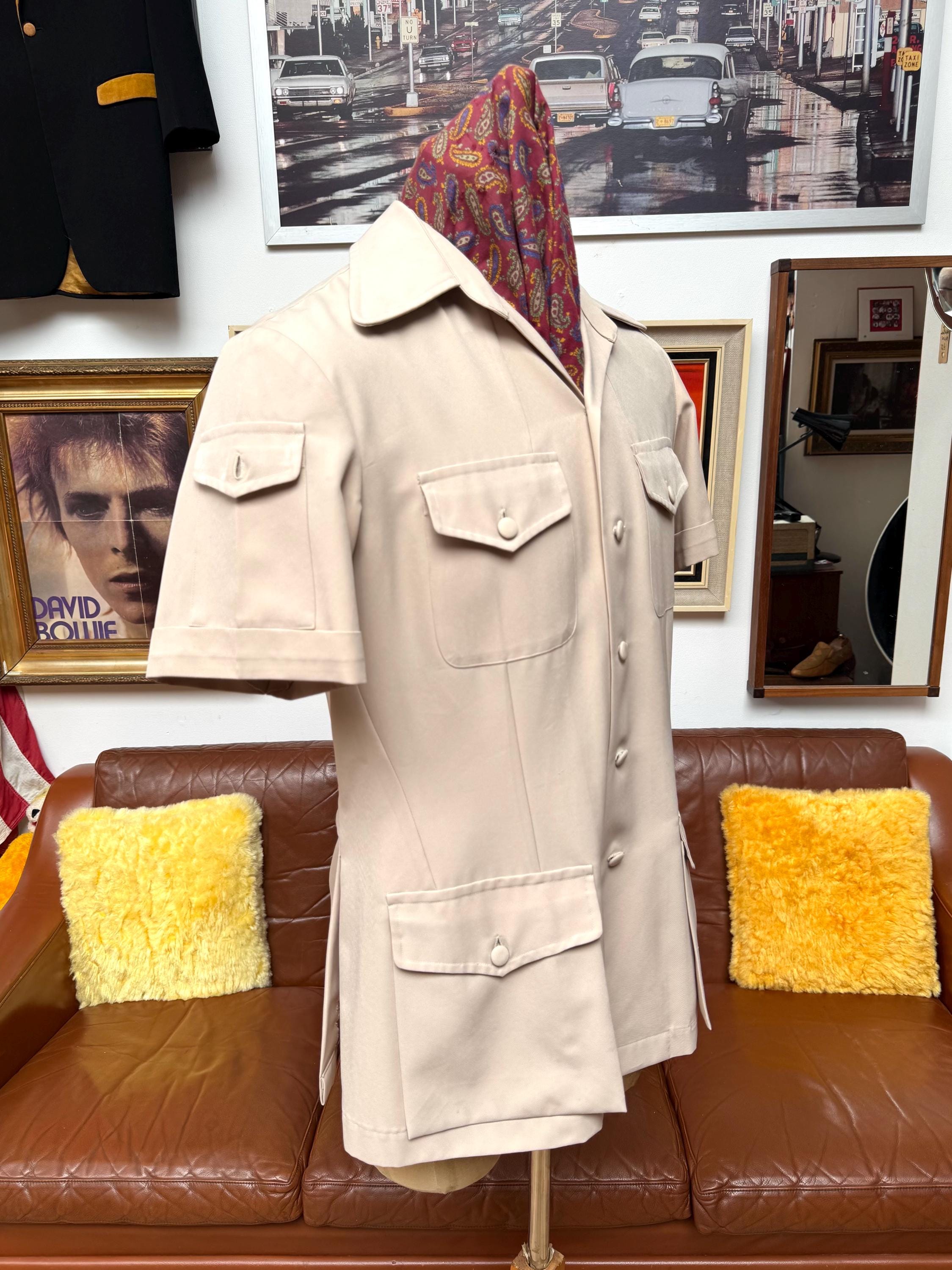 Stylish Vintage 1970s Sartorial Dandy Fit and Flare Safari Leisure ...
