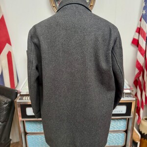 Vintage 1960s 70’s Arthur Miller Ltd Heavy Grey Wool Donkey Jacket Over ...