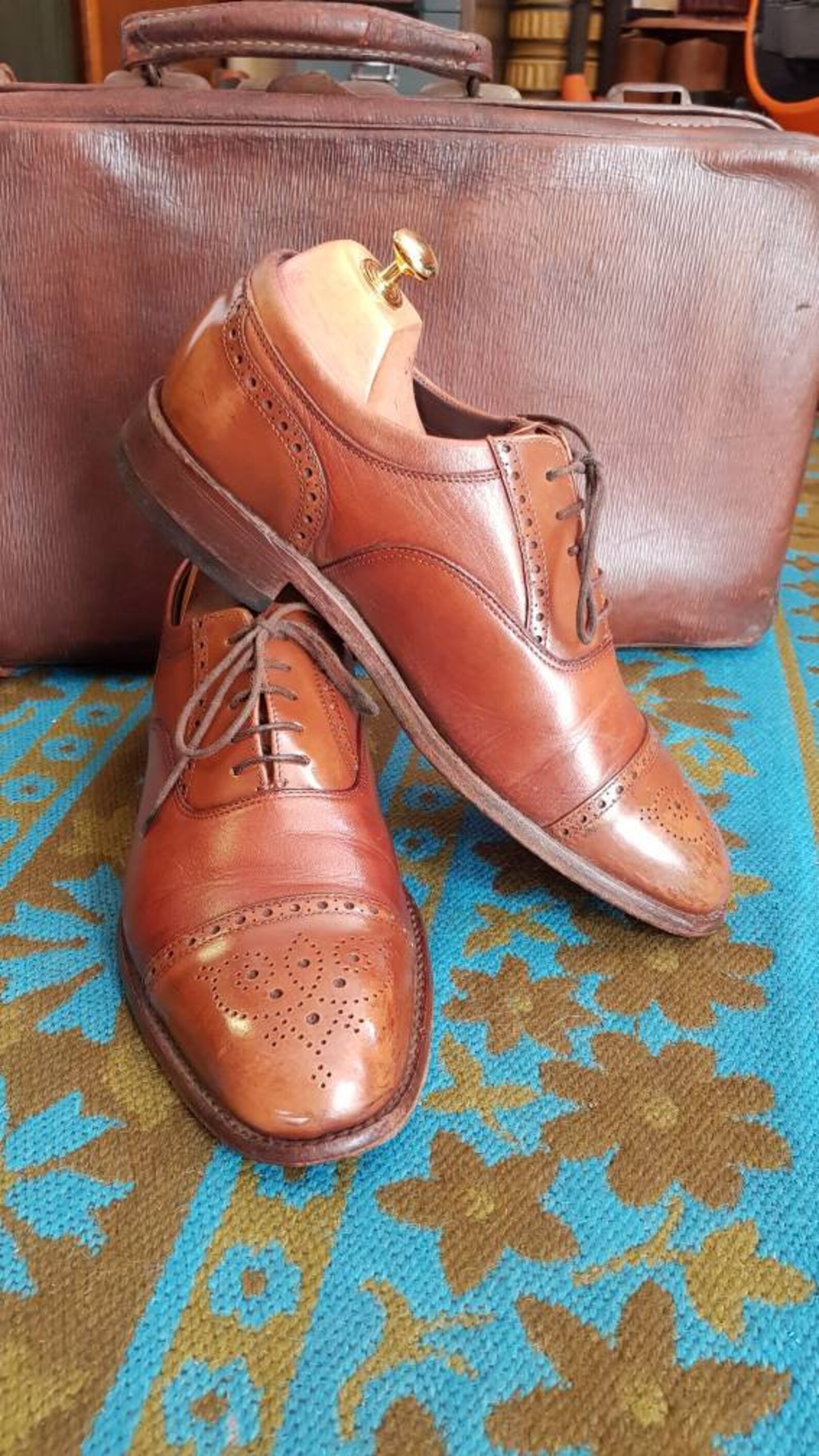 Vintage 1970s 80's Loake Higham hand stitched sole brown | Etsy