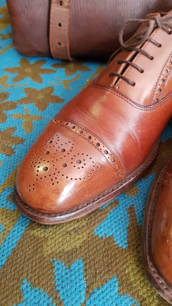 Vintage 1970s 80's Loake Higham hand stitched sole brown | Etsy