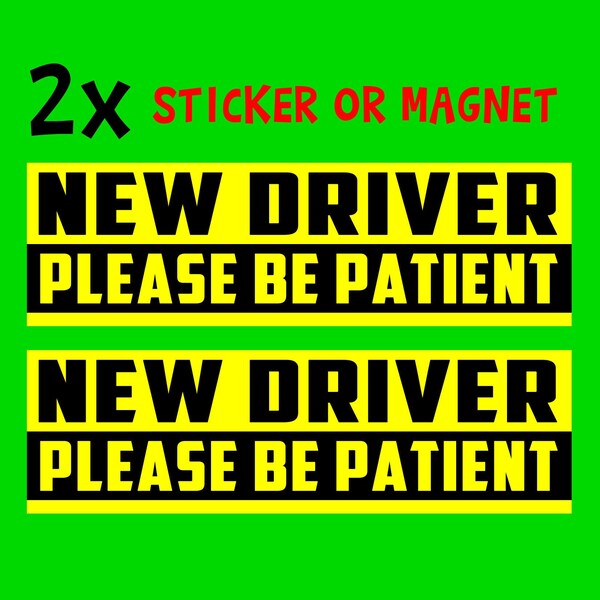 New Driver Sticker - Etsy