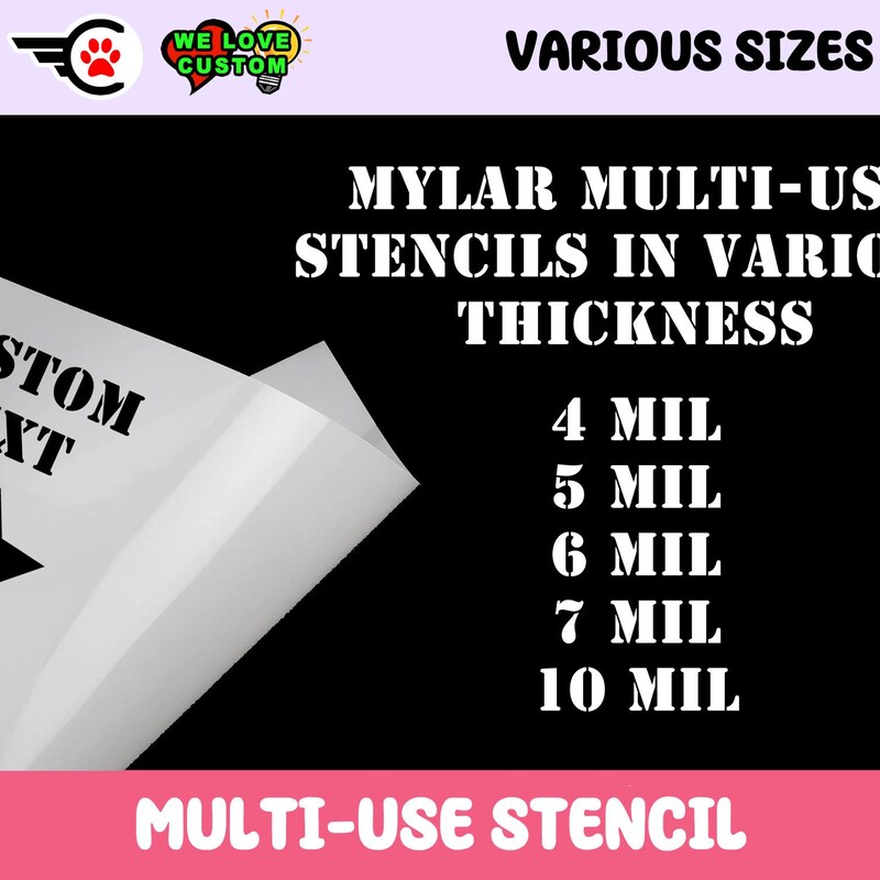 Custom Stencils Etsy