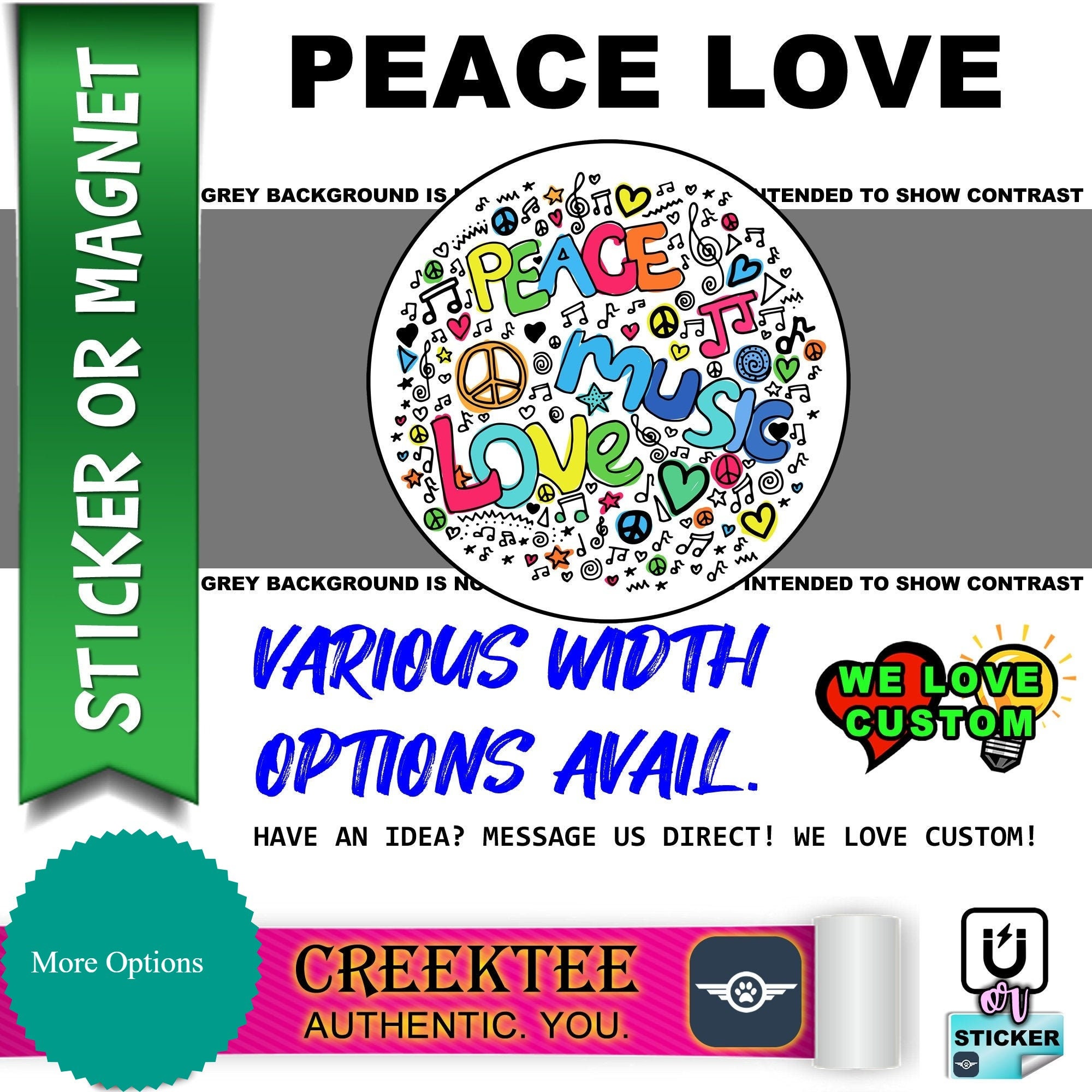Peace Love Music Backgrounds