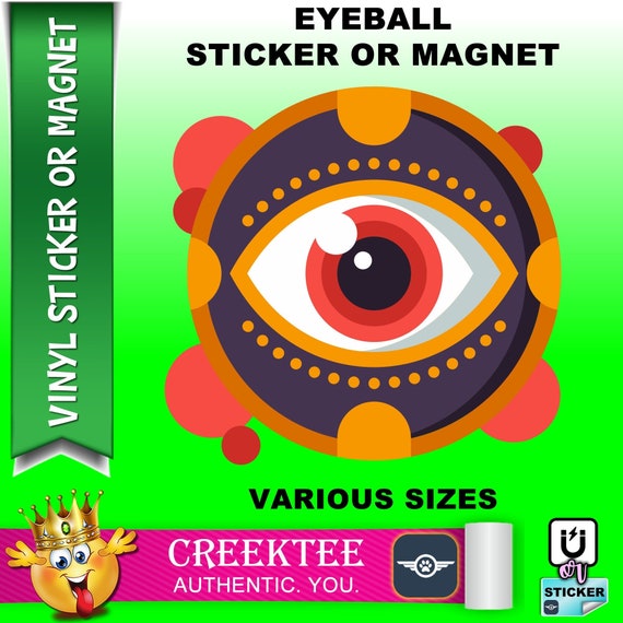 Eyeball Vinyl Sticker or Magnet Vinyl Sticker Laminate UV | Etsy