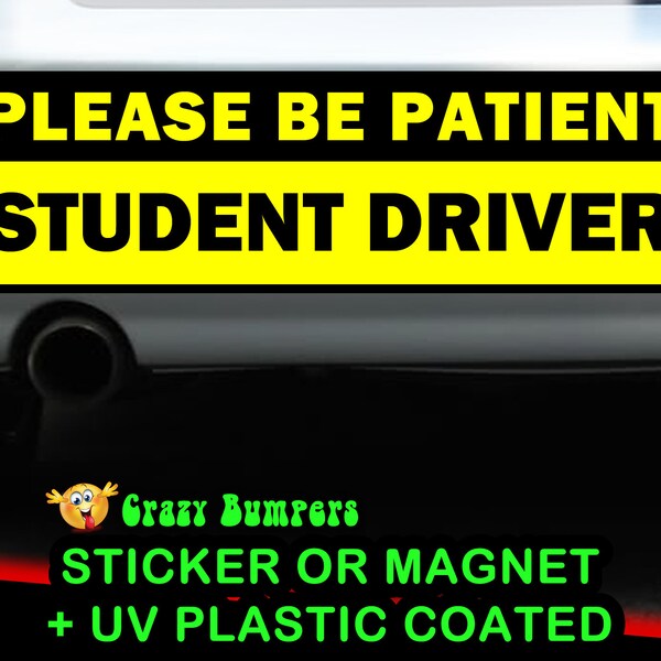 Please Be Patient Bumper Sticker - Etsy