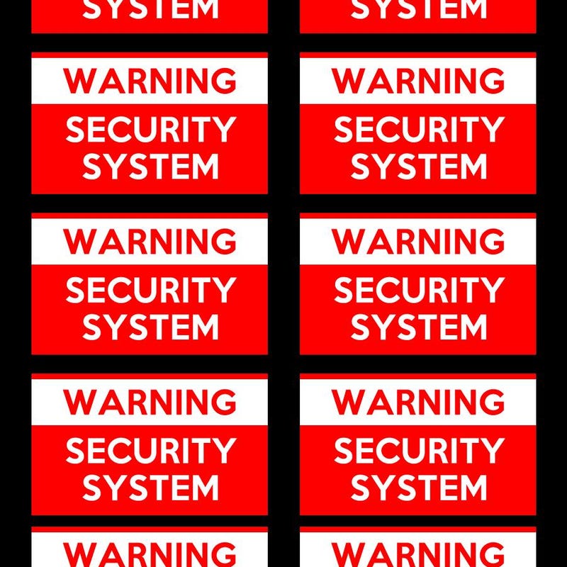 Security Stickers - Etsy