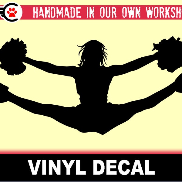 Cheerleader Decal - Etsy