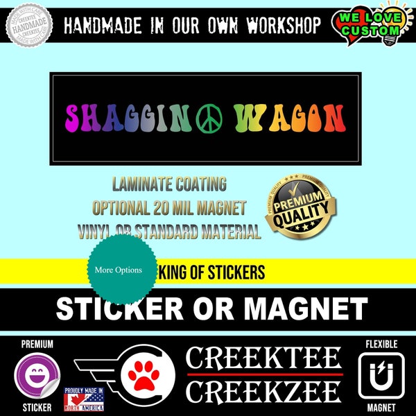Shaggin Wagon Sticker - Etsy