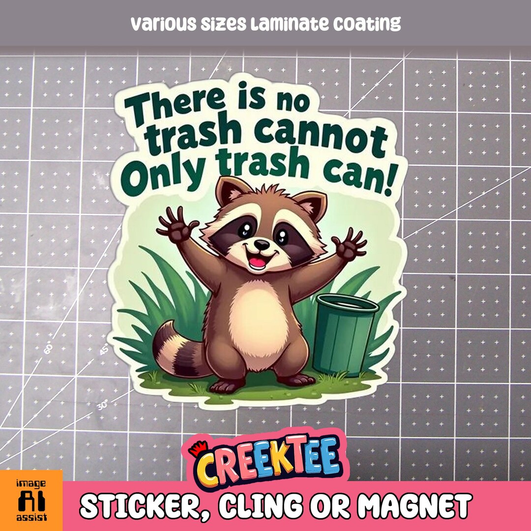 There is No Trash Cannot Only Trash Can Vinyl Sticker, Window Cling or ...