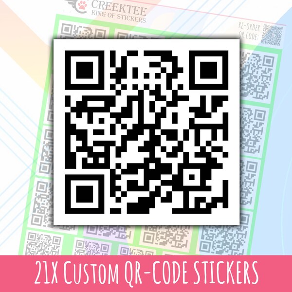 Qr Code 1 Inch Sticker - Etsy Australia