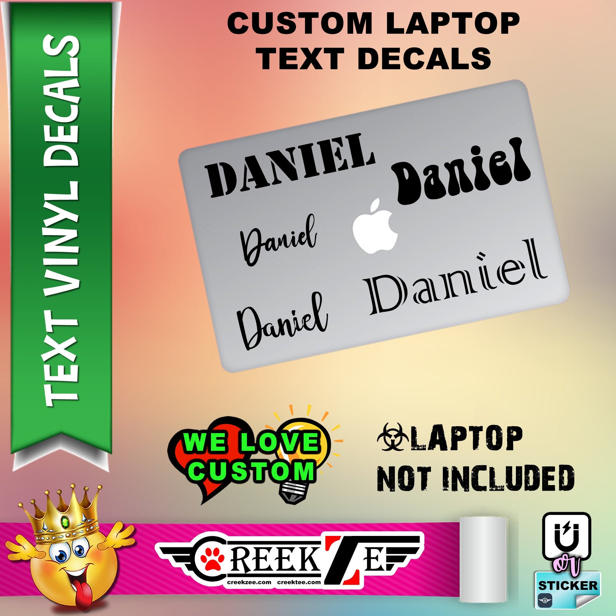 Laptop Name Decal Custom Name Decal Laptop Name Sticker Etsy laptop-name-decal-custom-name-decal-laptop-name-sticker-etsy