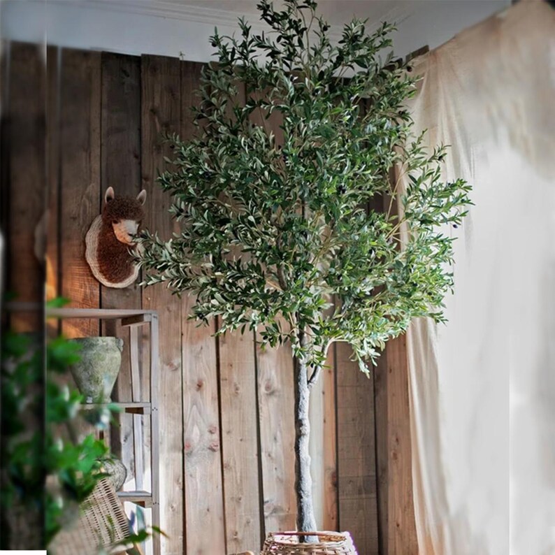 118''(10ft) Faux Olive Tree Tree in Freestanding - Etsy