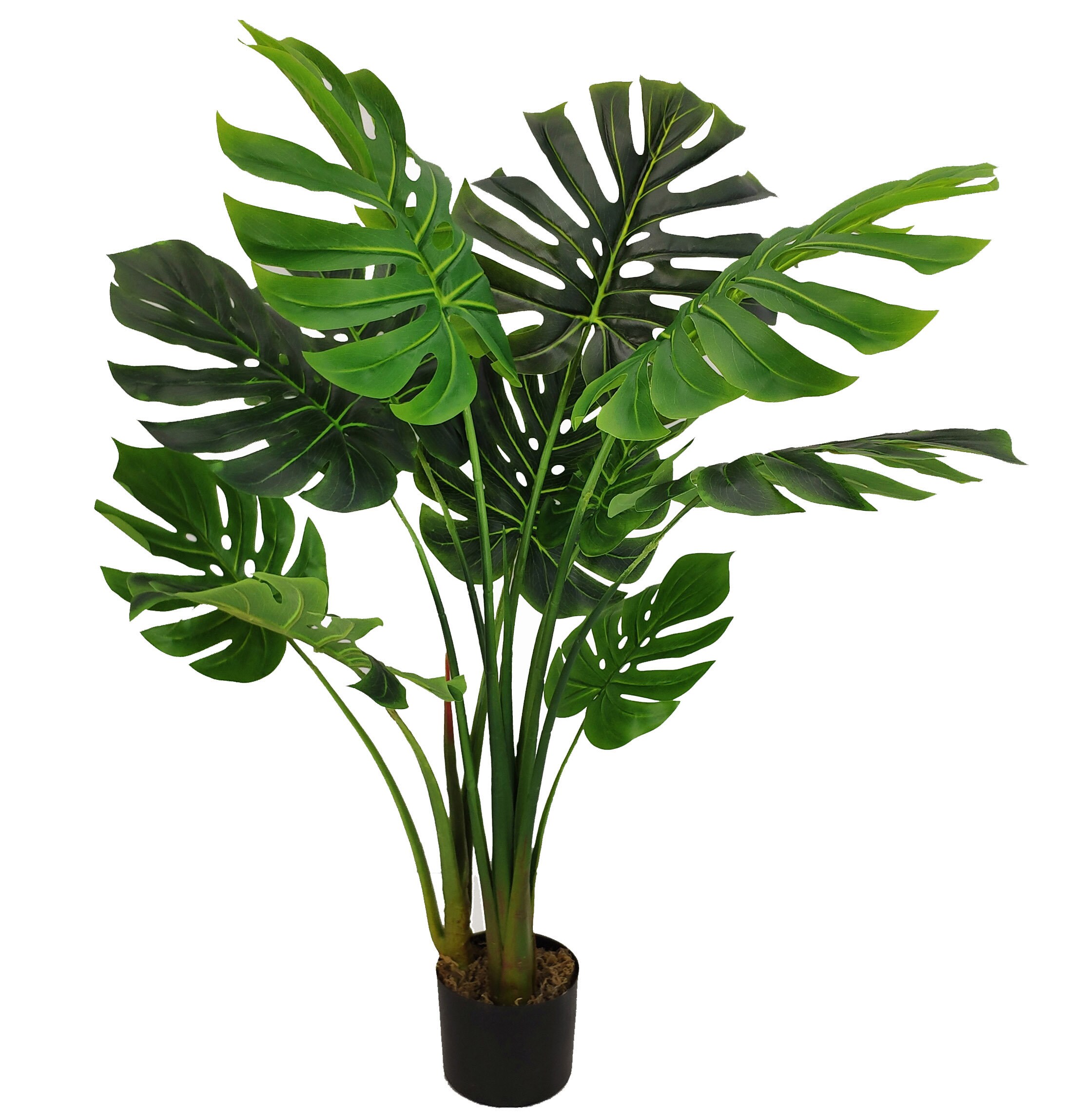 Gorgeous Tropical monstera Palm Tree Artificial Silk Plant | Etsy