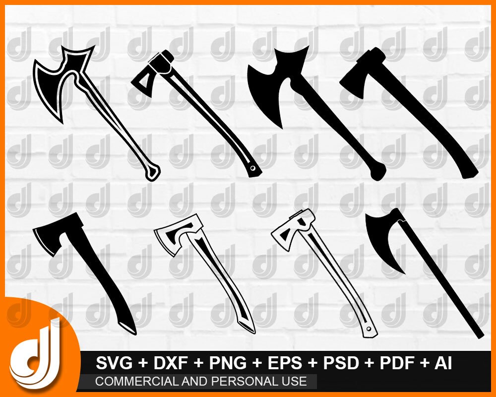 Axe SVG Cut Files Axe Svg Cut Files Crossed Axes SVG | Etsy