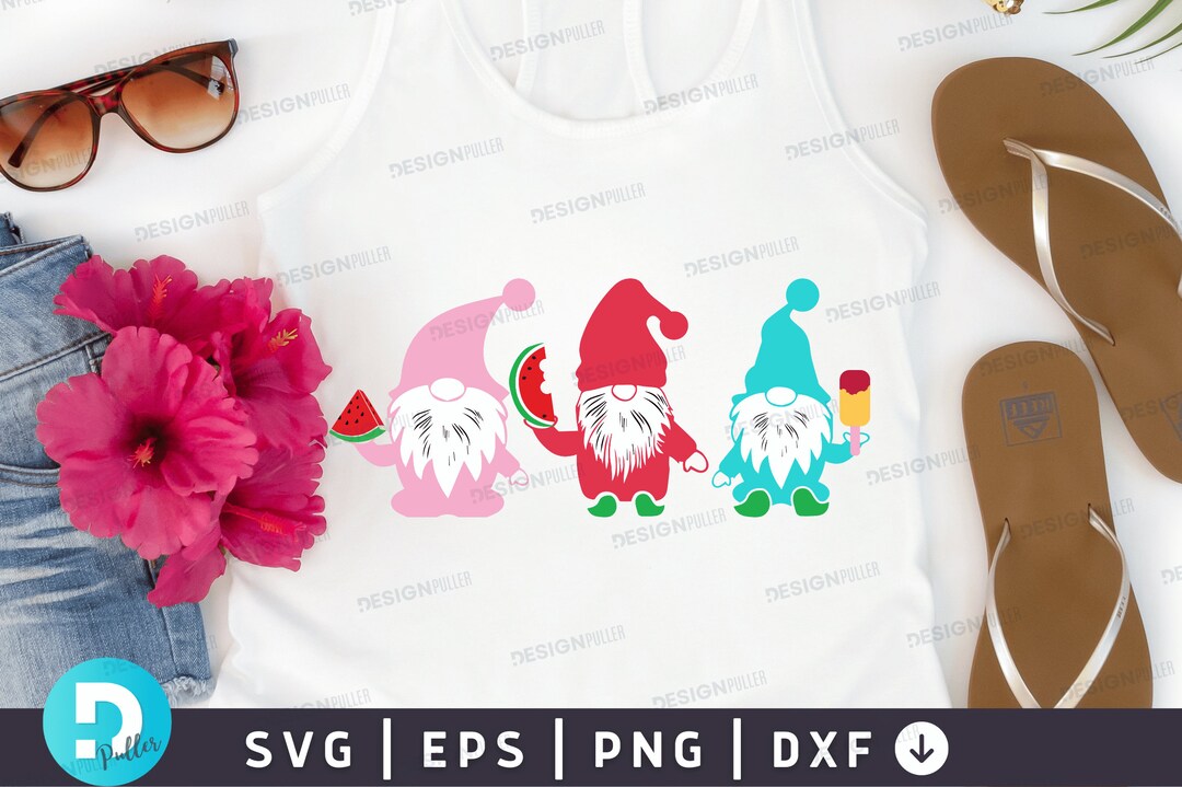 Summer Gnome Svg, Beach Svg, Summer Vacation Svg, Happy Holiday Shirt ...