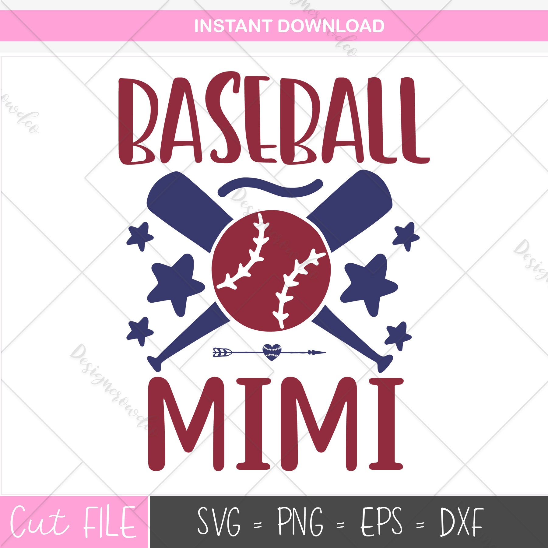 Baseball Svg Baseball Mimi Svg Baseball Mimi Shirt Mimi | Etsy