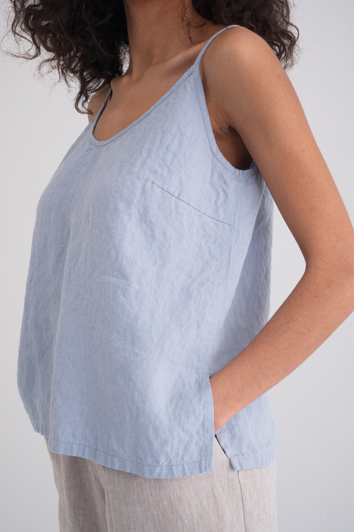 Linen Camisole Organic Linen Cami Linen Slip Top Women - Etsy