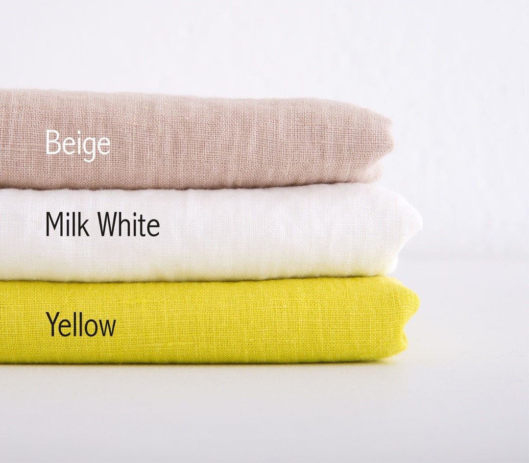 Stone Washed Linen Fabric: Lightweight European Linen by the Yard - Etsy