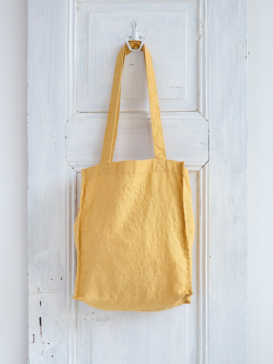 LINEN TOTE BAG - Organic Tote Bag - Linen Shoulder Bag - Pure Linen ...