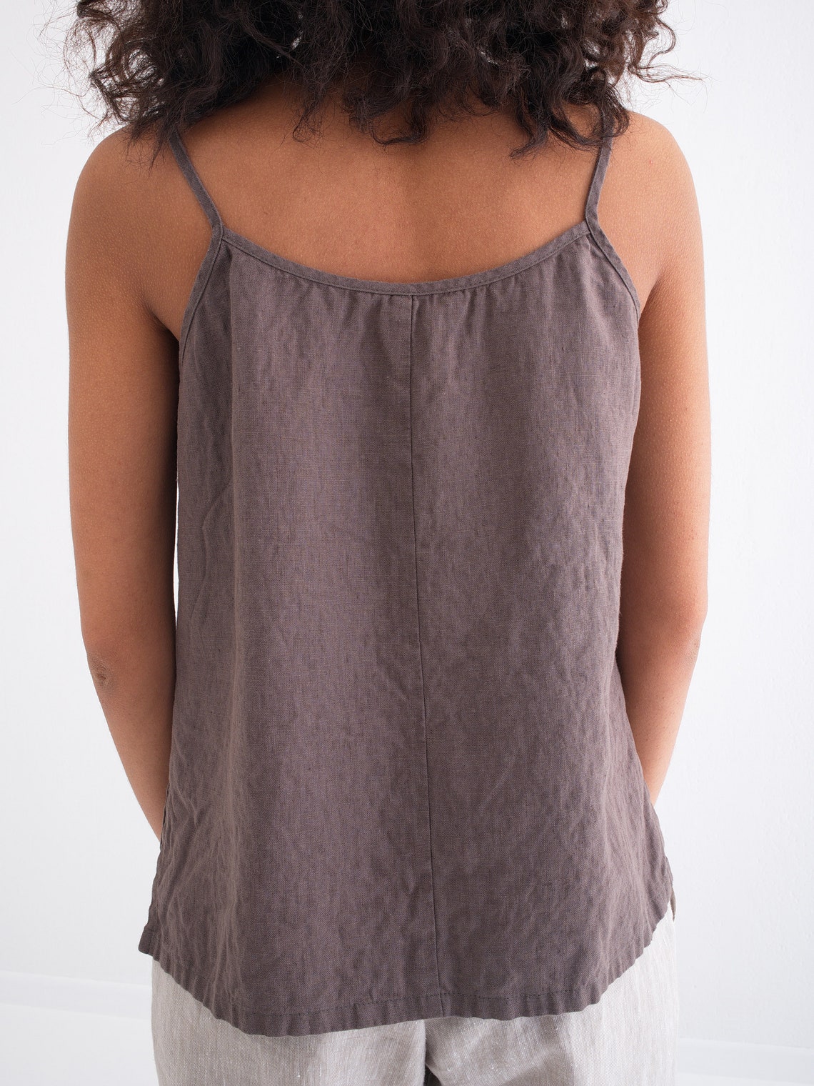 Linen Camisole Organic Linen Cami Linen Slip Top Women - Etsy