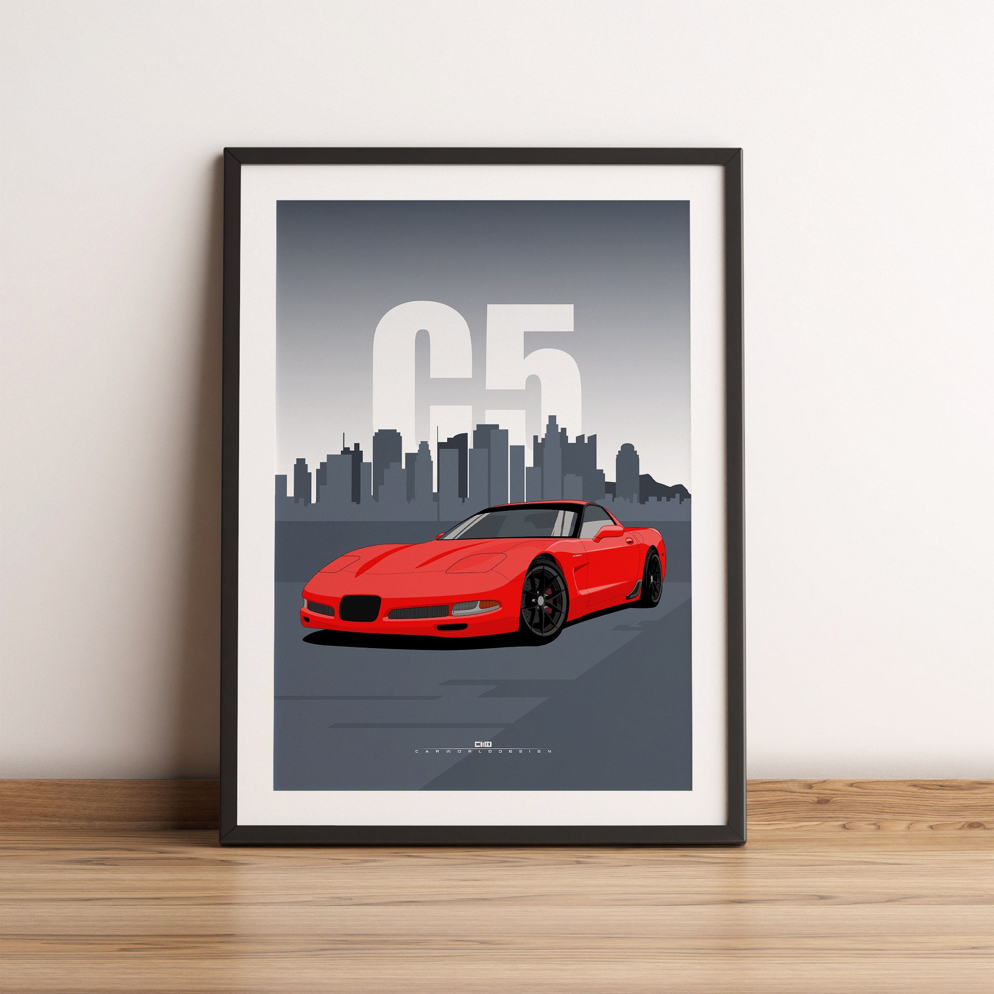 Corvette C5 Z06 Printed Matte Poster Gift Art Car - Etsy