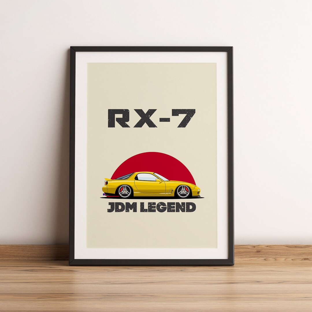 RX7 JDM Legend Poster - Etsy UK