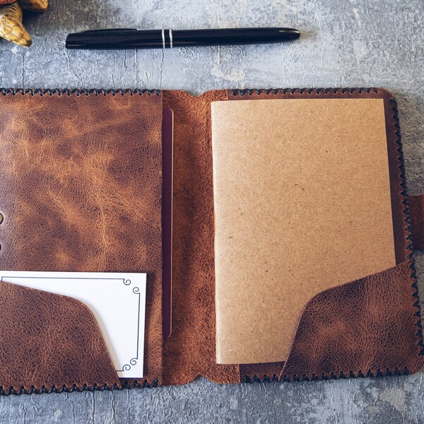 Leather Agenda - Etsy