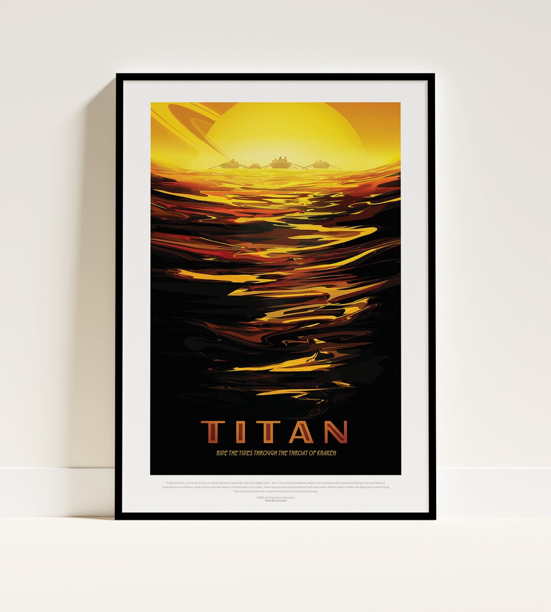 NASA Titan Poster NASA Print Space Print NASA Printable - Etsy