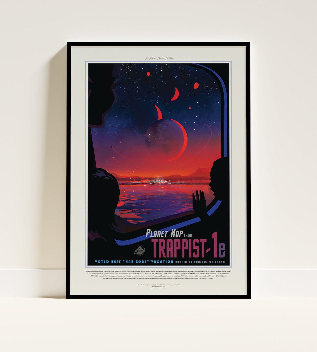 NASA Trappist 1E Poster, NASA Print, Space Print, NASA Printable Poster ...