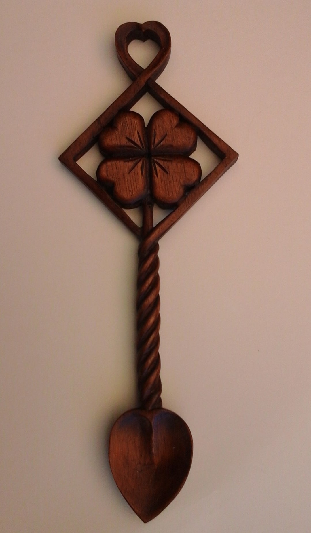 Four Leaf Clover Welsh Love Spoon - Etsy