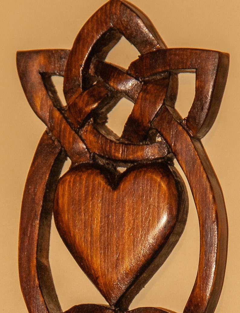 Welsh Love Spoon With Celtic Lovers Knots and Heart - Etsy