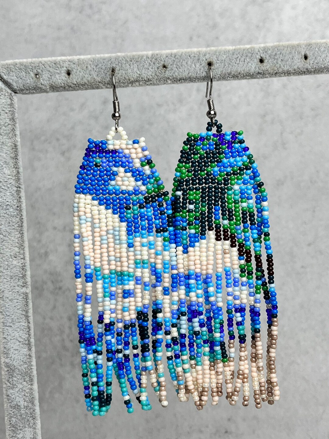 Bead Necklace Seaside Design Gift for Her Unique Jewerly Peak - Etsy