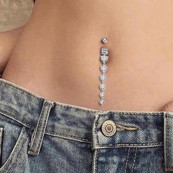 Belly Clip Fake Piercing - Etsy