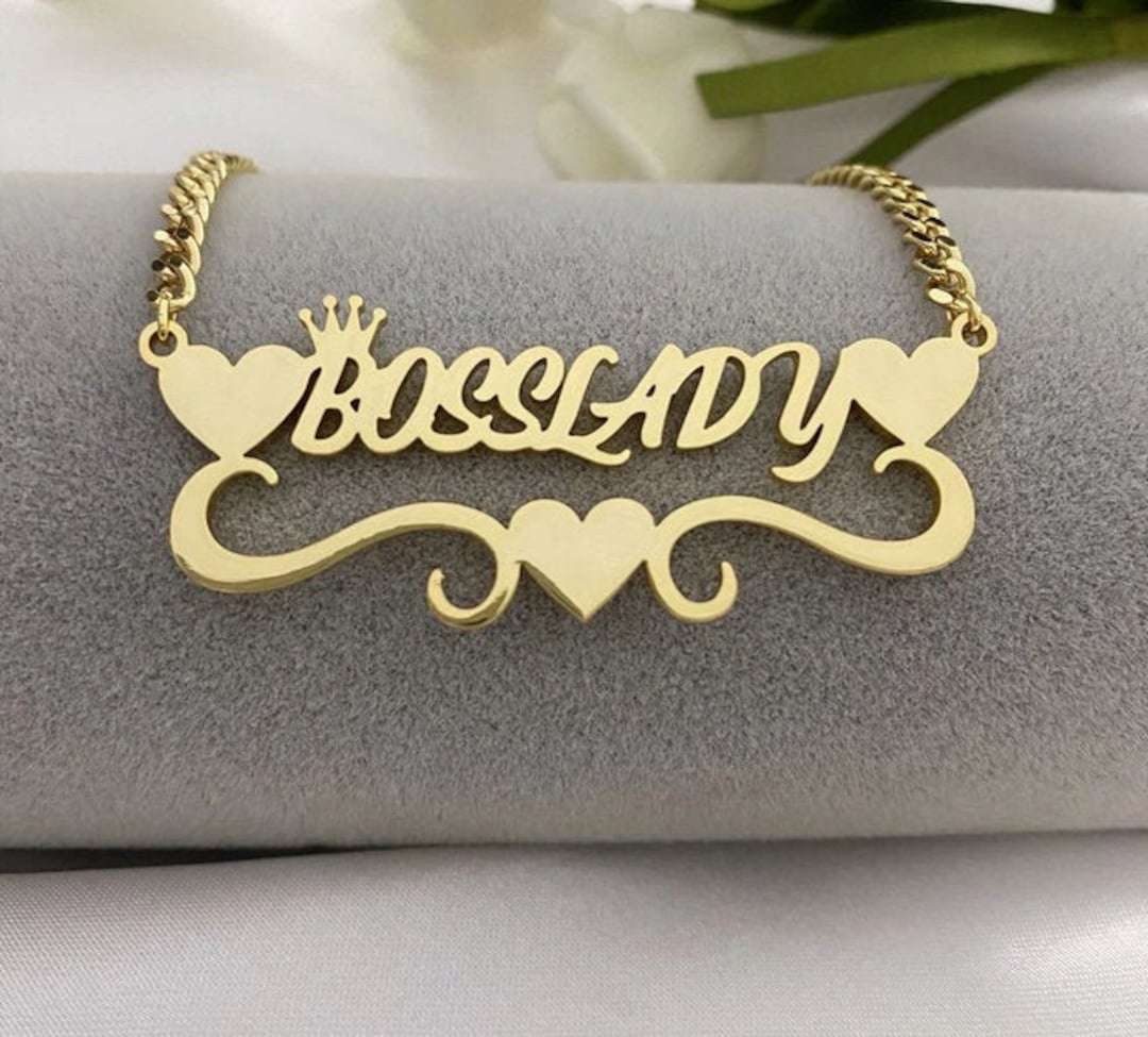 Personalized Name Necklace, Customized Necklace, Minimalist Pendant ...