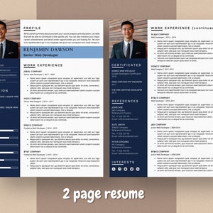 Web Developer Resume Template, Front End Developer CV, Back End ...
