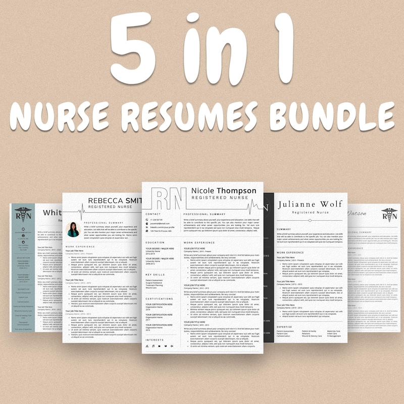Registered Nurse Resume - Etsy