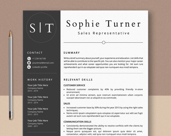 Functional Resume Template Skills Based Resume - Etsy UK