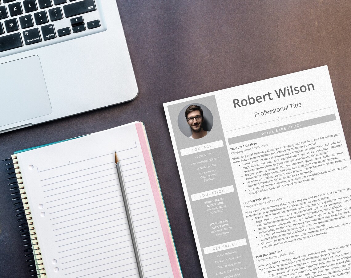 Resume Without Profile, Professional Resume Template, 1 Page Resume ...