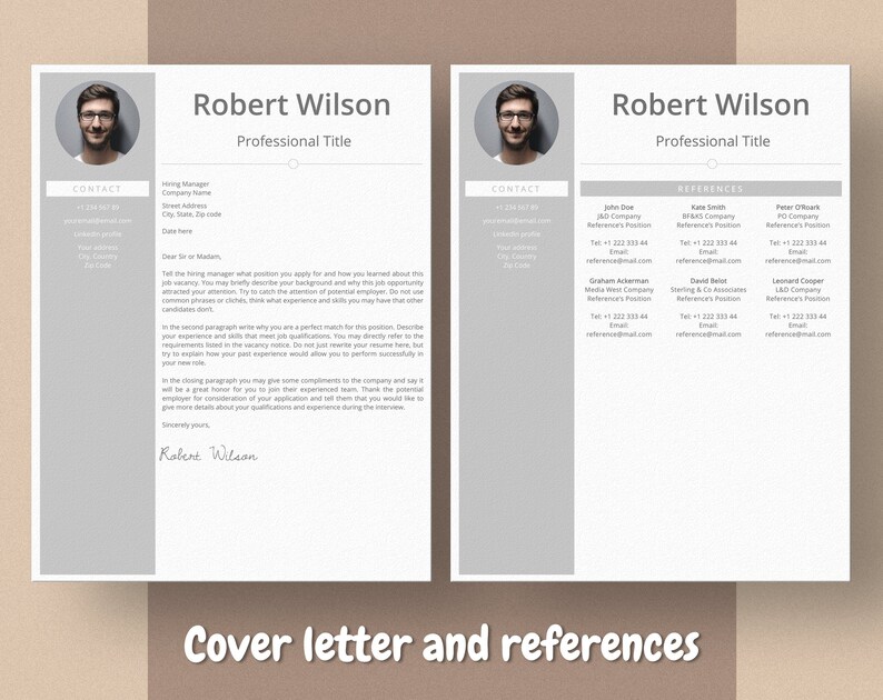 Resume Without Profile, Professional Resume Template, 1 Page Resume ...