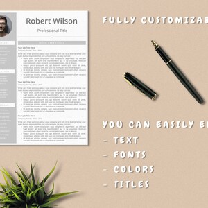 Resume Without Profile, Professional Resume Template, 1 Page Resume ...