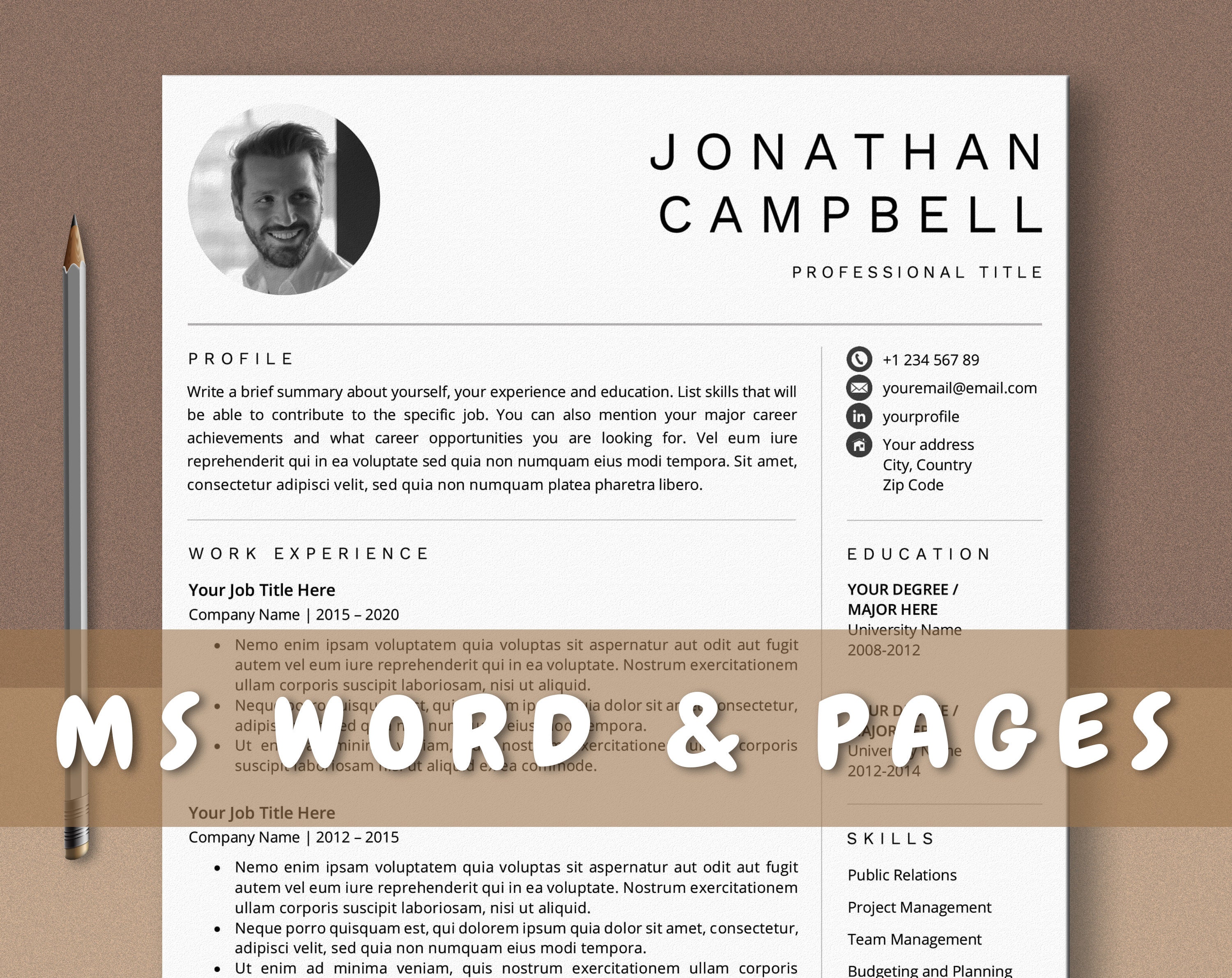 Professional resume 2020 template - shoreholf