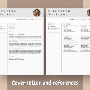 Teacher Resume Template Ms Word & Mac Pages, Teaching CV, Educator ...
