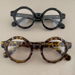 Vintage Chic Retro Round Eyeglasses Frame Optical Eyewear - Etsy