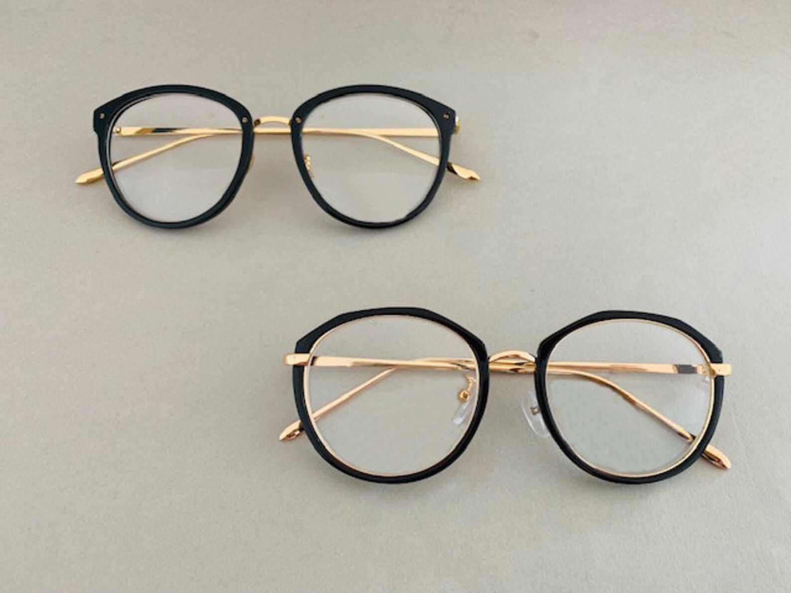 Vintage Chic Retro D Gold Eyeglasses Frame Optical Eyewear - Etsy UK
